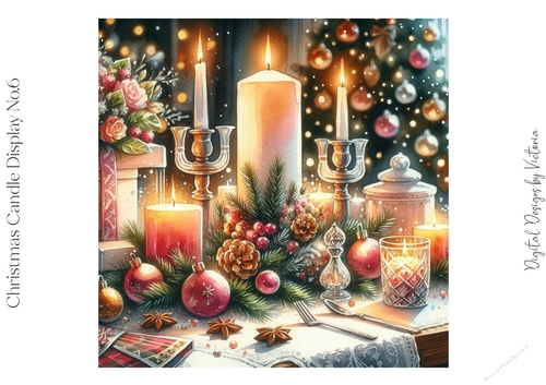 Christmas Candle Display No.6 - CUP1318138_43136 | Craftsuprint