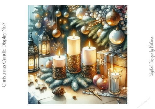 Christmas Candle Display No.7 - CUP1318139_43136 | Craftsuprint