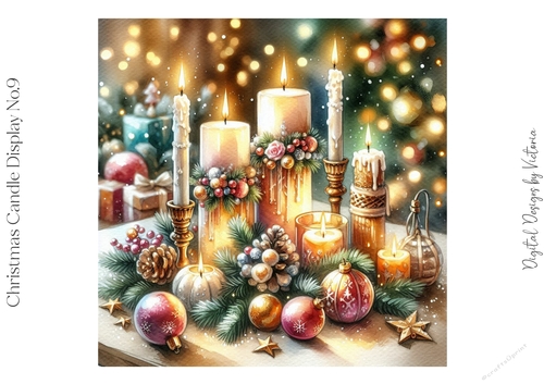 Christmas Candle Display No.9 - CUP1318141_43136 | Craftsuprint