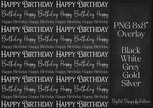 Happy Birthday Overlay PNG - CUP1350890_43136 | Craftsuprint