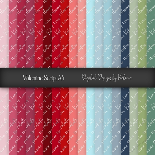 Valentine Script A4 - CUP1354903_43136 | Craftsuprint