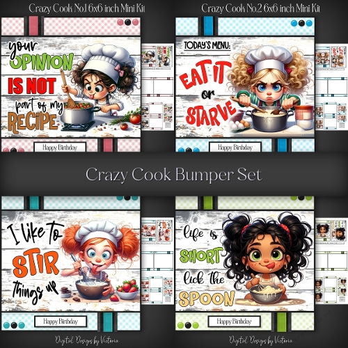Crazy Cook Bumper Set - CUP1382081_43136 | Craftsuprint