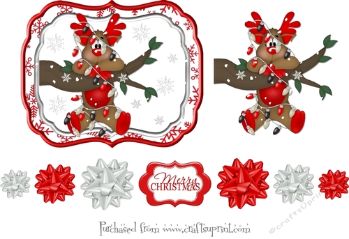 Confused Reindeer 2 - CUP723879_43136 | Craftsuprint