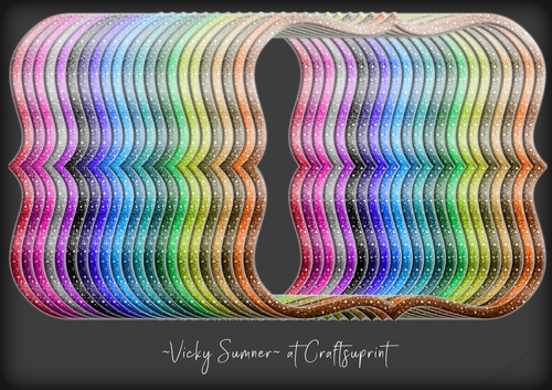 Glitter Frames set of 22 - CUP726689_43136 | Craftsuprint