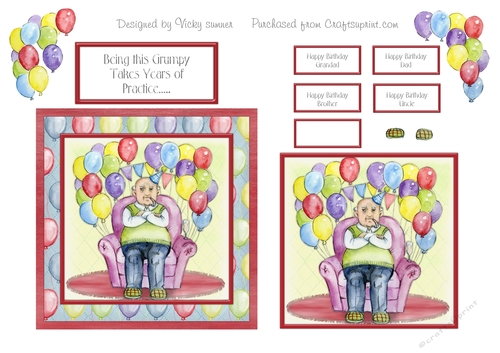 Grumpy Birthday - CUP739898_43136 | Craftsuprint