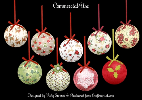 Christmas Baubles - CUP746489_43136 | Craftsuprint