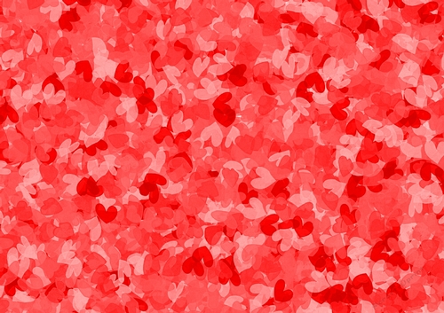 Large Red Scattered Hearts A4 Backing Paper - CUP761072_43136 ...