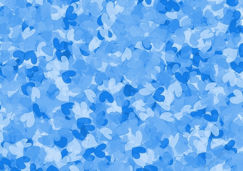Blue Big Scattered Hearts A4 Backing Paper - CUP761106_43136 | Craftsuprint