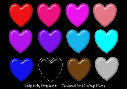 Dozen Hearts - CUP764744_43136 | Craftsuprint