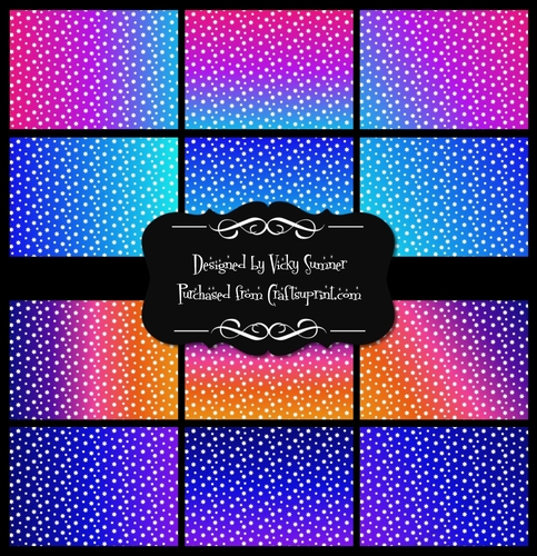 Gradient Stars Backing Paper set of 12 A4 - CUP765344_43136 | Craftsuprint
