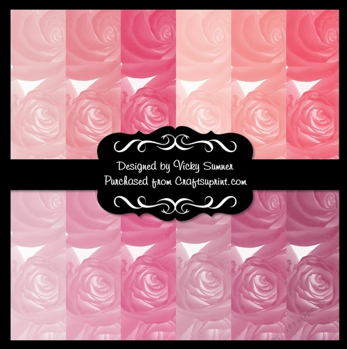 Rose Pinks A4 Backing Paper Set of 12 - CUP766892_43136 | Craftsuprint