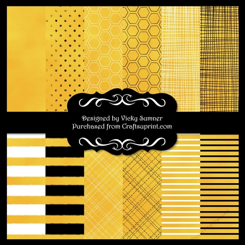 Yellow A4 Backing Paper Set of 12 - CUP766893_43136 | Craftsuprint