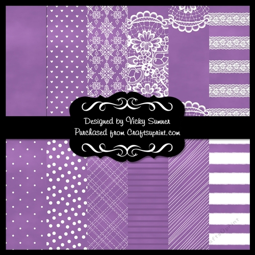 Mauve A4 Backing Paper Set of 12 - CUP767308_43136 | Craftsuprint