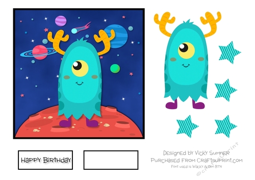 Aqua Alien - CUP768403_43136 | Craftsuprint