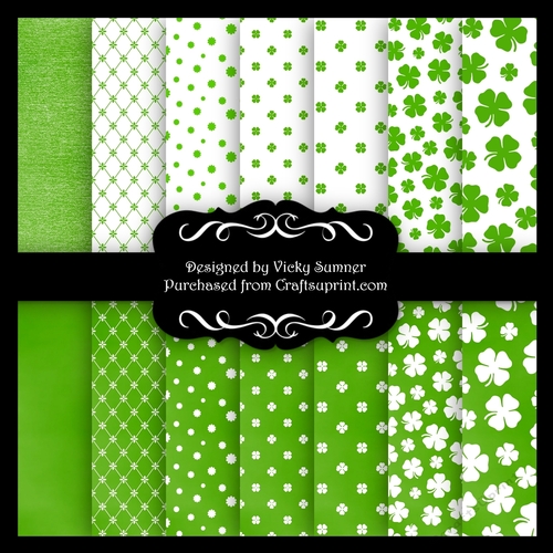 Clover and Floral A4 Backing Papers set of 14 - CUP772446_43136 ...