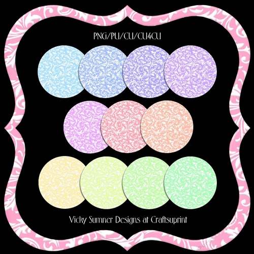 Pastel Floral Slim Fancy Frame set of 12 - CUP776470_43136 | Craftsuprint