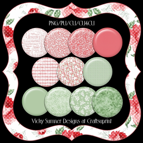 Vintage Pink Fancy Frames Set of 12 - CUP777732_43136 | Craftsuprint