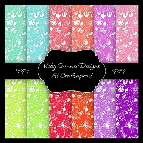Summer Floral A4 Paper Set of 12 + 1 Bonus Paper - CUP780901_43136 ...