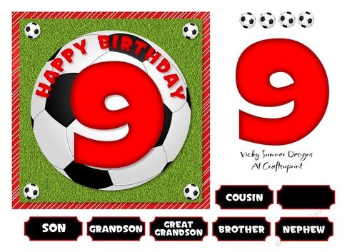 Football Red Age 9 - CUP788975_43136 | Craftsuprint