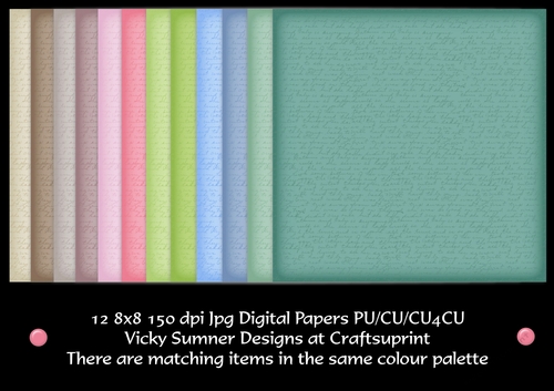 Natural Script 8x8 Digital Paper - CUP789702_43136 | Craftsuprint