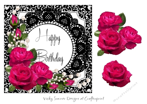 Dramatic Happy Birthday - CUP798896_43136 | Craftsuprint