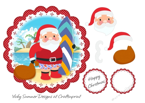 Sunny Santa 1 - CUP811314_43136 | Craftsuprint