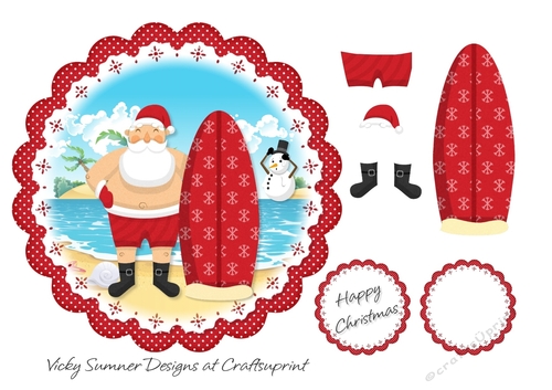 Sunny Santa 3 - CUP811317_43136 | Craftsuprint