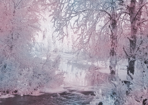 Pink and Blue Winter Scene 16 - CUP813023_43136 | Craftsuprint