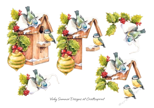 Winter Bird House Clipart - CUP815495_43136 | Craftsuprint