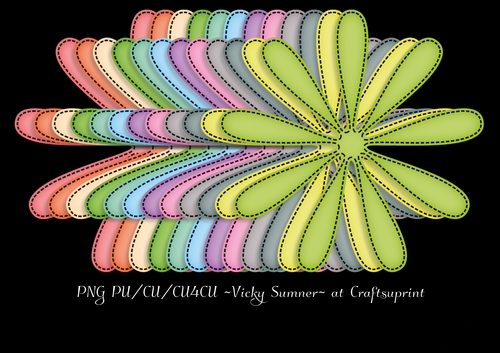 Spring Stitched Flower 2 PNG - CUP850527_43136 | Craftsuprint