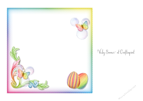 Easter Rainbow Insert - CUP853981_43136 | Craftsuprint