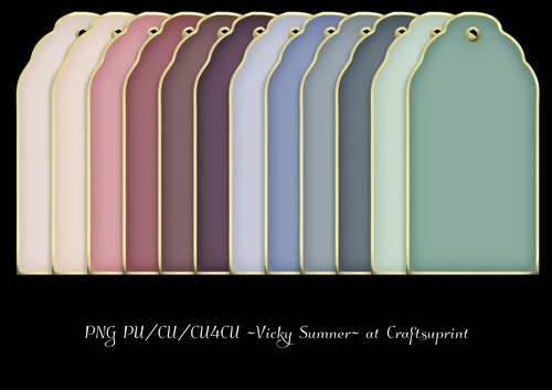 Soft Spring Gold Edged Gift Tag - CUP859706_43136 | Craftsuprint