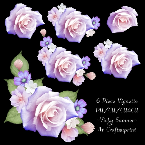 Rose Corner Vignette 2 - CUP859778_43136 | Craftsuprint