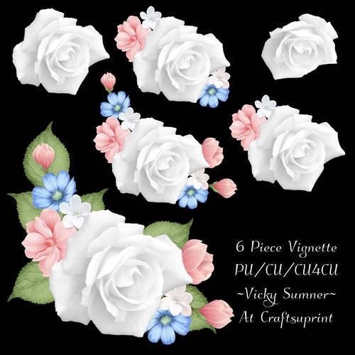 Rose Corner Vignette 3 - CUP859779_43136 | Craftsuprint