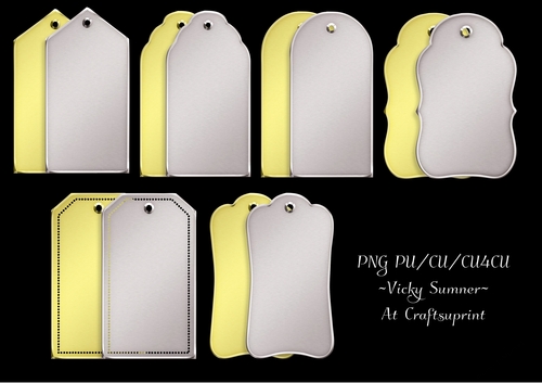 Gold and Silver Gift Sentiment Tags - CUP861079_43136 | Craftsuprint