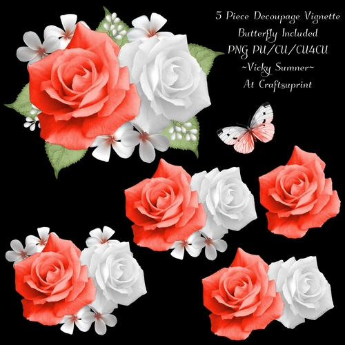 Rose Vignette 12 - CUP863021_43136 | Craftsuprint