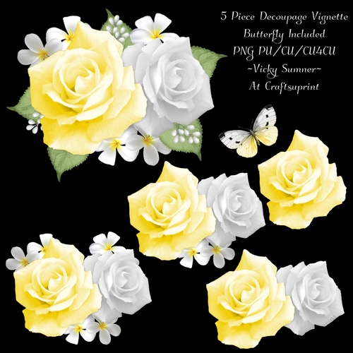 Rose Vignette 14 - CUP863031_43136 | Craftsuprint