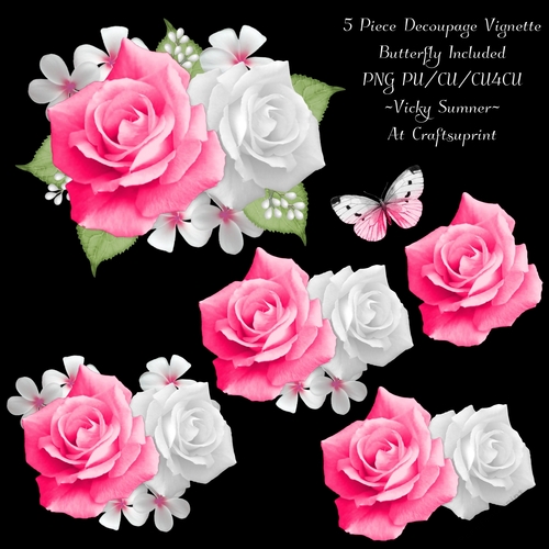 Rose Vignette 16 - CUP863034_43136 | Craftsuprint