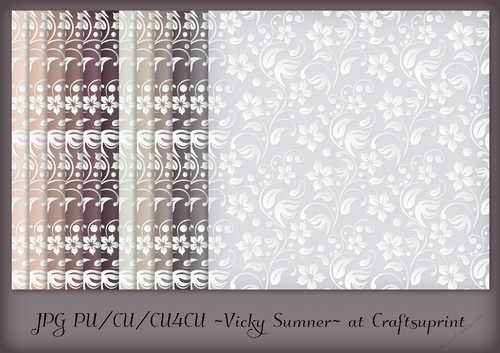 Dusky Floral Paper 1 - CUP866351_43136 | Craftsuprint
