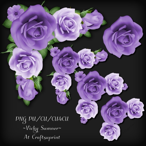 Rose Corner Cluster 5 - CUP870410_43136 | Craftsuprint