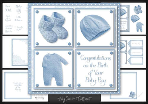 New Baby Boy Mini Kit - CUP880525_43136 | Craftsuprint