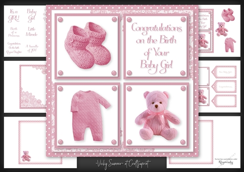 New Baby Girl Mini Kit - CUP880526_43136 | Craftsuprint