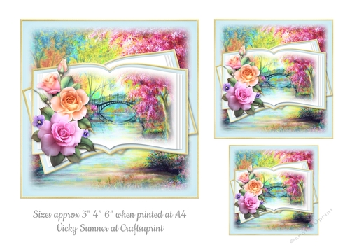 Summer Roses Scene Toppers - CUP898736_43136 | Craftsuprint