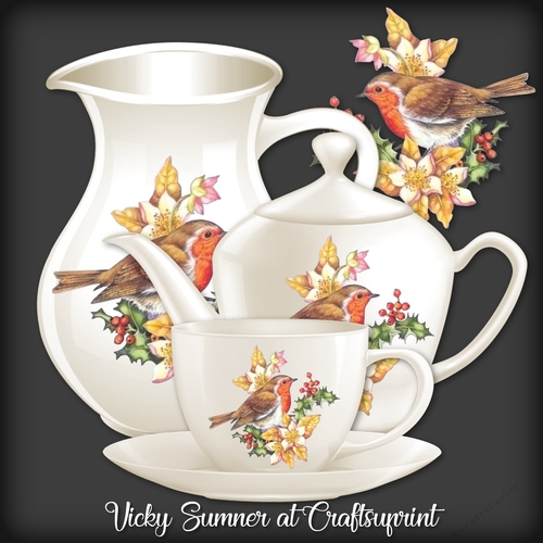 Robin Tea Set - CUP922973_43136 | Craftsuprint