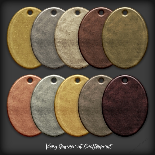 Metal Oval Tag - CUP931715_43136 | Craftsuprint