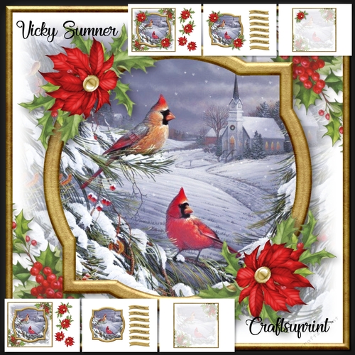 Vintage Cardinals Mini Kit - CUP932911_43136 | Craftsuprint