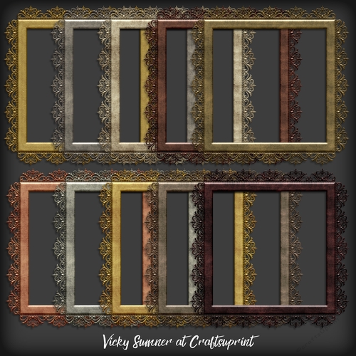 Metal Fancy Frame 1 - CUP936754_43136 | Craftsuprint