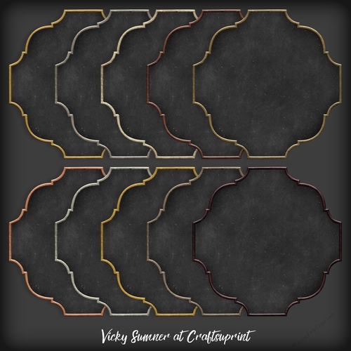 Metal Edged Chalk Board Effect Mat - CUP940839_43136 | Craftsuprint