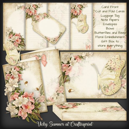 Antique Paper Stationary Set - CUP957938_43136 | Craftsuprint