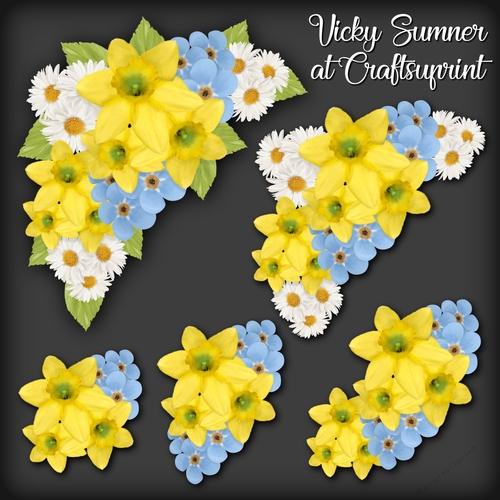 Spring Floral Vignette - CUP958118_43136 | Craftsuprint
